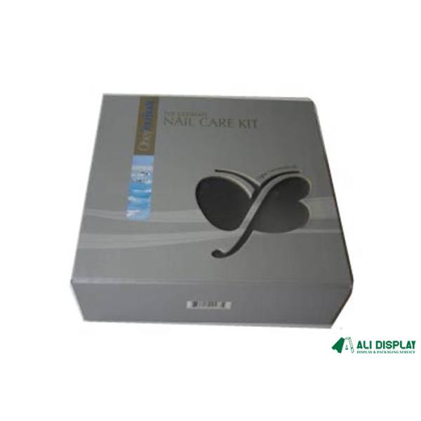 Quality Grey CDR Cosmetic Packaging Boxes CMYK Cosmetic Gift Box Packaging for sale