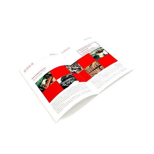 Quality A5 148x210mm Product Catalogue Printing Saddle Stitched Binding for sale