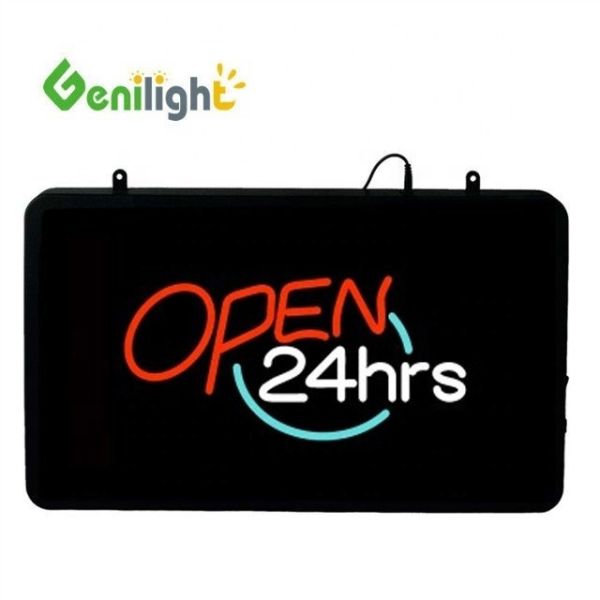 Quality 22*13 Inch LED Neon Sign with 24-Hour Open Letter Customizable and CE RoHS for sale