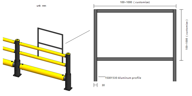 Emergency Light Shield Warehouse flexible anti-collision system FS-2023A
