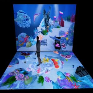 Quality ODM P6.25 LED Floor Display Tile Screen Adjustable Footing for sale