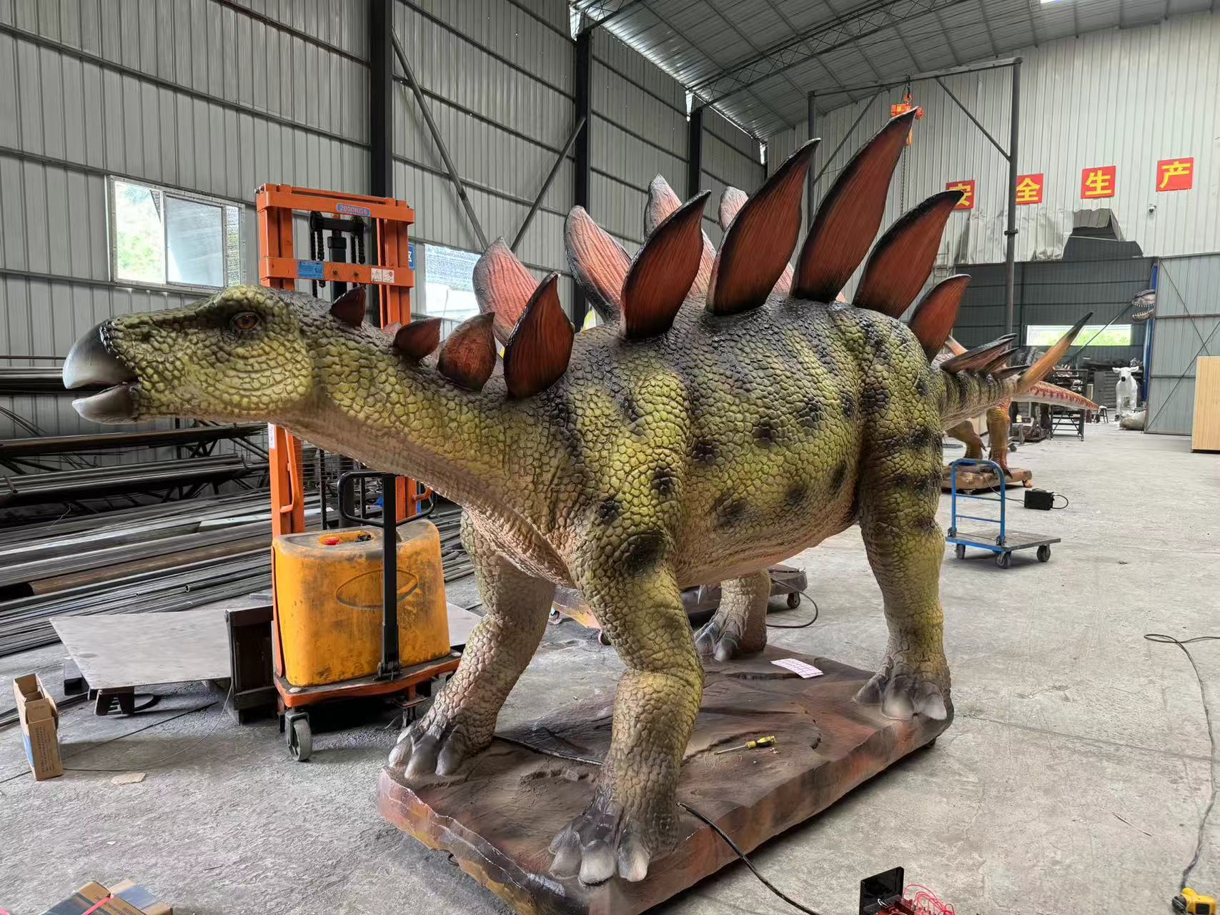 Quality Dino Park High-quality Professional Animatronic Dinosaur Stegosaurus 6m Model for sale