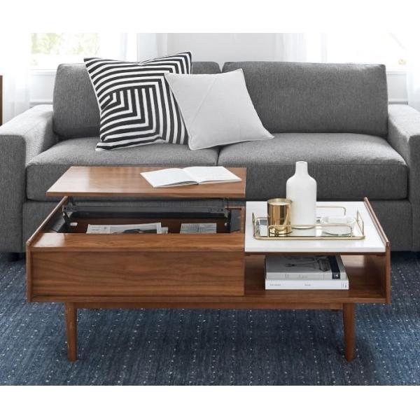 Quality modern rectangle coffee table set for living room for sale