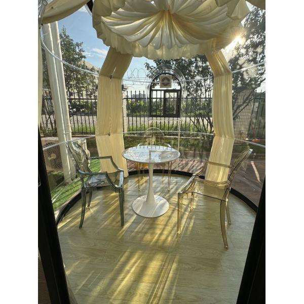 Quality Modern Design Hotel Modular Prefab PC Crystal Dome Tent Bubble House for Dining for sale
