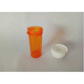 Quality Seal Amber Reversible Cap Vials Child Proof H84mm*D32mm With Even Thickness for sale