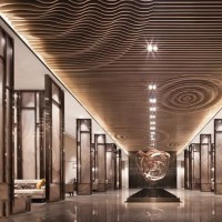 Quality Sound Absorption Metal Ceiling Design 1100 Aluminum Alloy With Lighting for sale