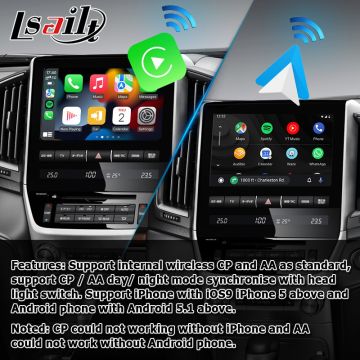 Quality Toyota Land Cruiser LC200 OEM style wireless carplay android auto multimedia for sale