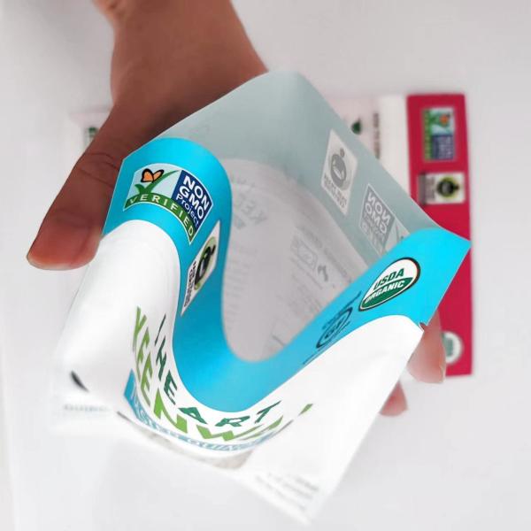 Quality Custom Printing Stand Up Pouch Resealable Smell Proof Packaging With Zipper for sale