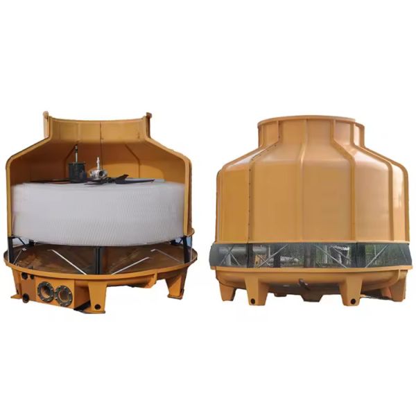 Quality Fiber FRP GRP Round Open Water Cooling Tower Circular FRP Open Cooling Tower High Capacity for sale