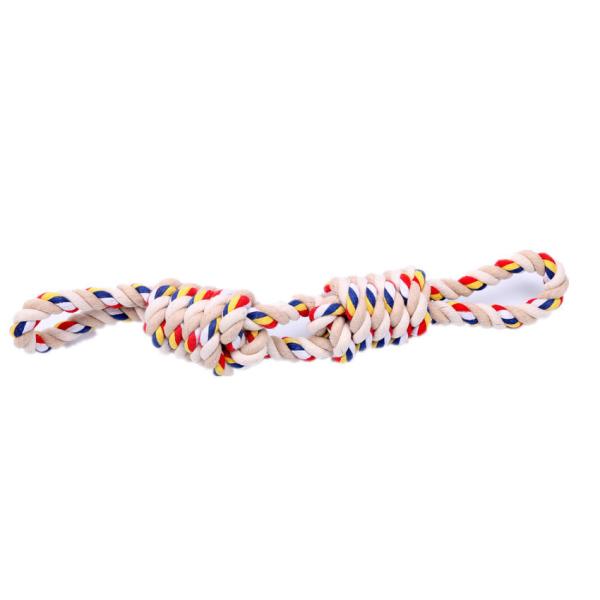 Quality Sustainable Mixed Color Dog Chew Toy for Large Breeds Bite-Resistant Labrador and Golden Retriever Polygonal Stick Rope for sale