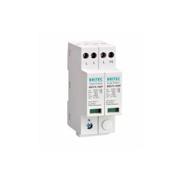 Quality Three Phase Surge Protective Device Type 3 BR275-10DP 4 Pole Surge Arrester for sale