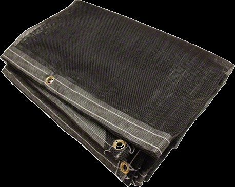 Quality Heavy Duty PVC Mesh Fabric Black for sale