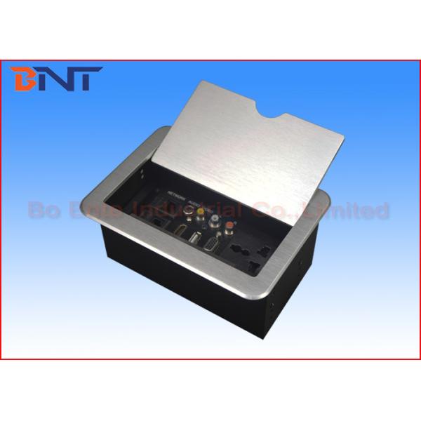 Quality Conference Room Table Electrical Outlets , Flip Up Desk Mounted Power Sockets for sale