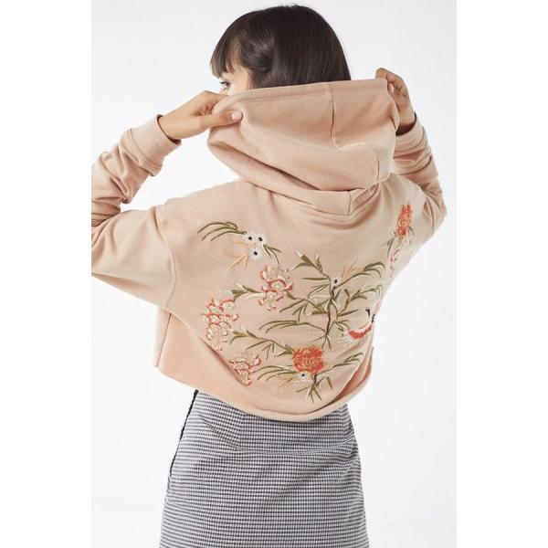 Quality Custom Cropped Hoodies Sweatshirts Embroidered for sale