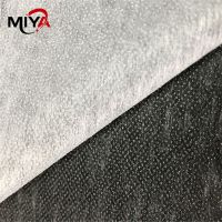 Quality PES Double Dot Elastic Non Noven Knitted Interlining for sale