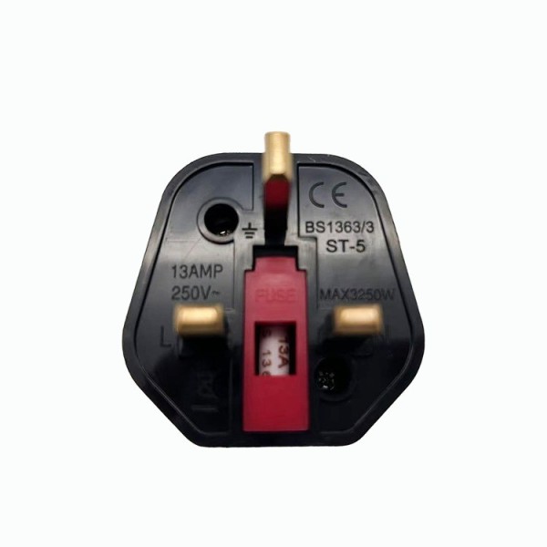 Quality General-Purpose Adapter UK 3 Pin Plug with Fuse to EU Socket 2pin and Earth Contact CE Certified for sale