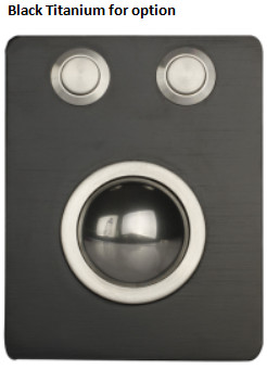 Quality IP65 vandal proof metal trackball pointing device with 2 mouse buttons for sale