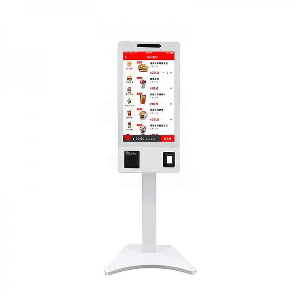 Quality Floor Stand Food Ordering Kiosk Machine 15.6 Inch For Restaurant for sale