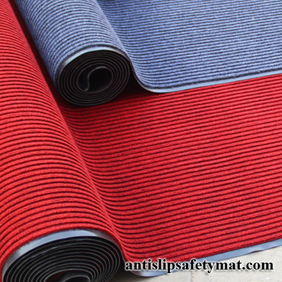 Quality Polypropylene Ribbed Carpet 6MM Pile Anti Slip Floor Matting for sale