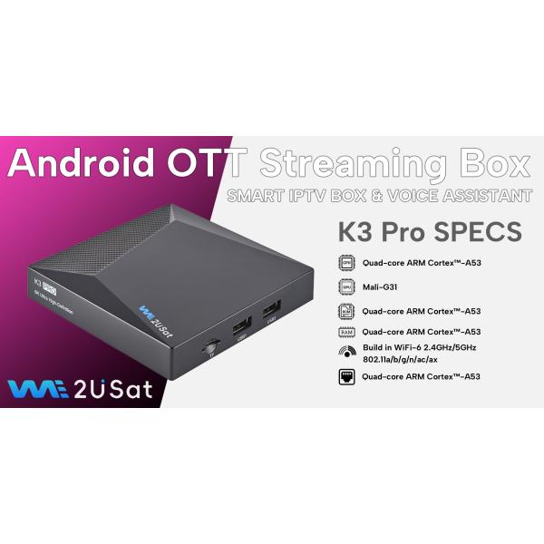 Quality K3 Pro IPTV International Box for sale
