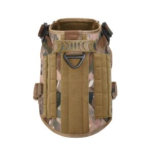 Quality Tactical Dog Harness Set with Leash & Pouch - Heavy Duty Military-Style Vest for for sale