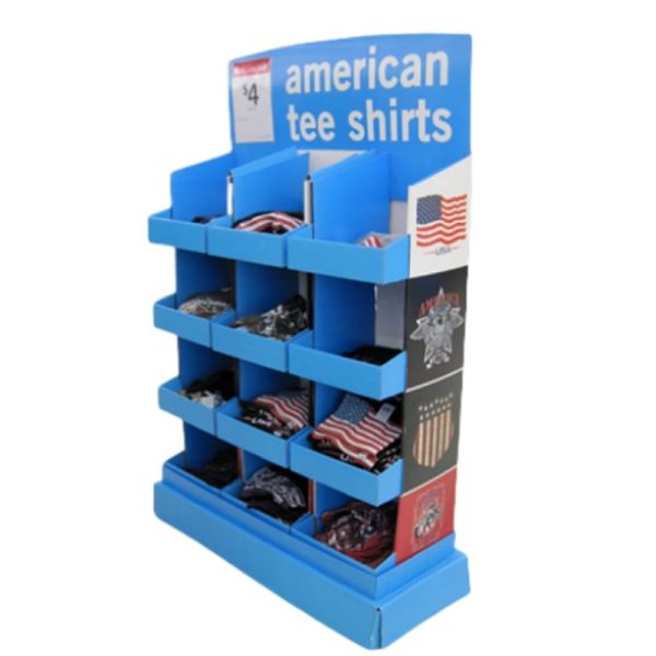 Quality Custom Corrugated Cardboard POP Counter Displays Retail Store Pallet Display for sale