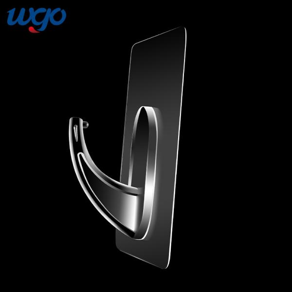 Quality PVC Self Sticky Bathroom Wall Hooks 80x80mm Diametre 5kg Bearing for sale