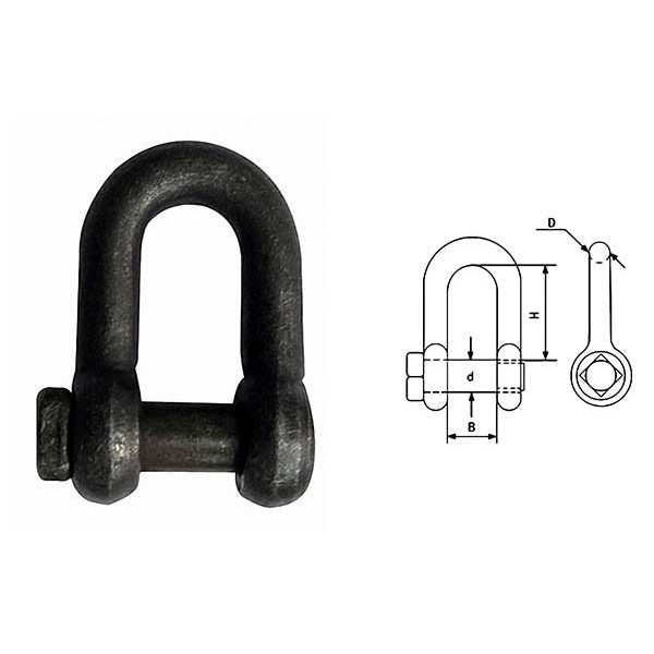 Quality G2131 Hoist Accessories Towing Screw Pin Anchor Shackle for sale
