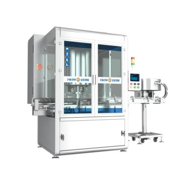PLC Controlled Rotary Automatic Screw Capping Machine 8 Head 50ML-1000ML Max