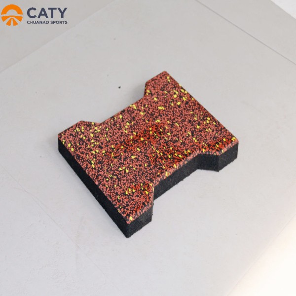 Quality Dog Bone Interlocking Rubber Pavers Tile Weatherproof for sale