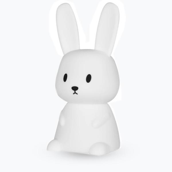 Quality Bunny Cute 3 Hours 7 Colors Silicone LED Night Light For Camping Reading for sale
