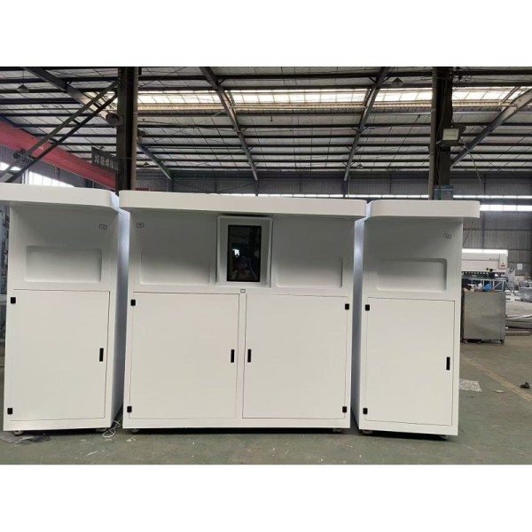 Quality Outdoor 4 in1 combo Reverse Vending Machine for Cartons, Textiles, Smart for sale