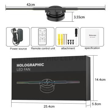 Quality Stand Out from the Crowd 3d Floating Holograms led fan for Unique Advertising for sale