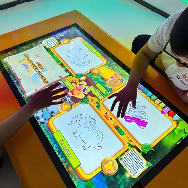 Quality Education Interactive Touch Screen Table Interactive Wall Projection Game for sale