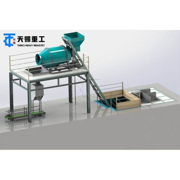 Quality Compound Fertilizer Drum Mixer Production Line BB Fertilizer Granule Production Line for sale