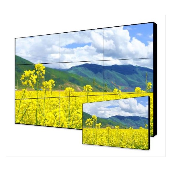 Quality RGB Vertical Stripe LCD Video Wall Anti Glare 1.7mm Bezel Width 21KG 3x3 video wall size 55inch for sale