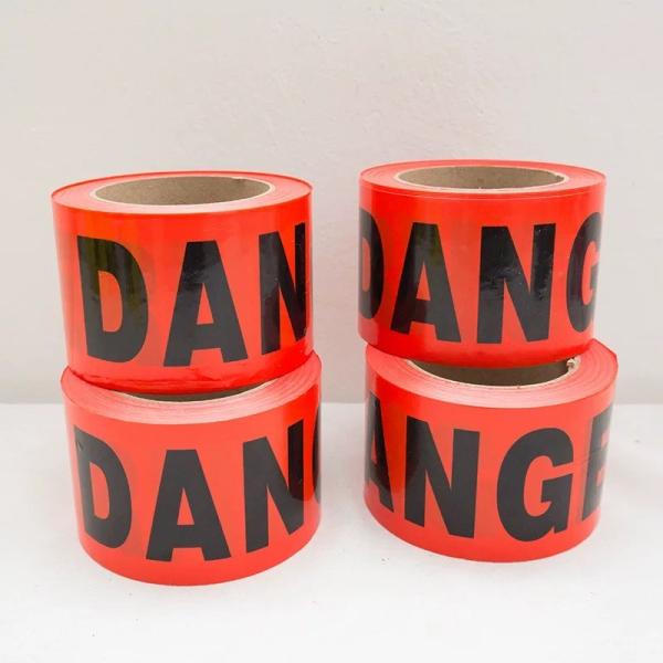 Quality PE Plastic Barrier Tape Roll Danger Tape For Construction And Law Enforcement for sale