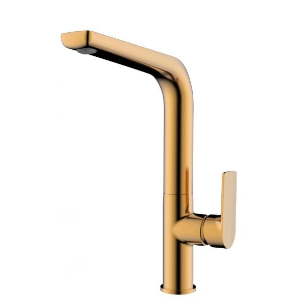 Quality Convenient and Stylish Kitchen Faucet with Slender Columnar Body and Flat Square for sale