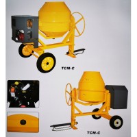 Quality Cylinder Type Gasoline Cement Mixer Semi Dry 350L Gas Powered Cement Mixer for sale