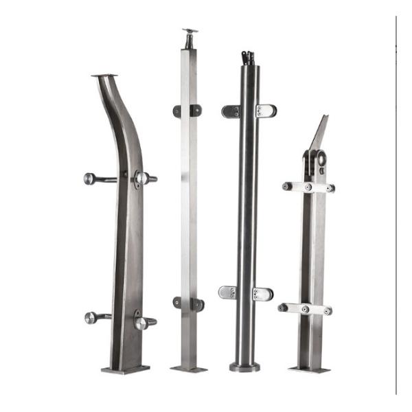 Quality Outdoor Stair Stainless Steel Railing Brackets for Bridge Railings and Handrails for sale