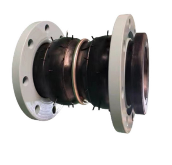 Quality DN200 Pressure Resistant Double Ball Rubber Joint With Booster Ring for sale