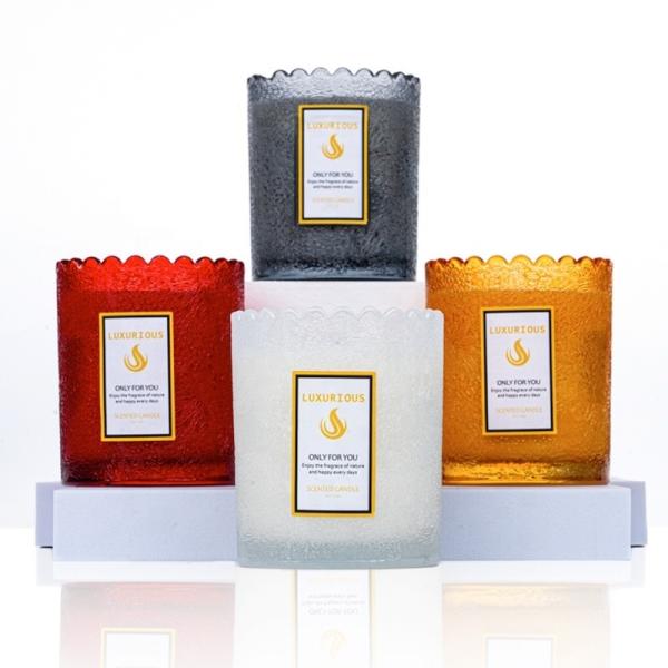 Quality Home Garden Wedding Parties Birthday Glass Jar Scented Candle Soy Candle Gift Set for sale