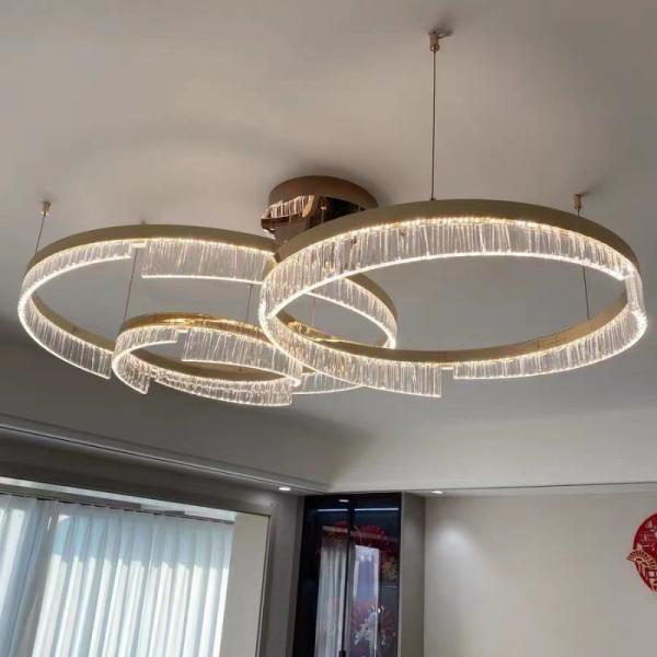 Quality Transparent PMMA Acrylic Lampshade LED Chandelier Rust Resistant for sale