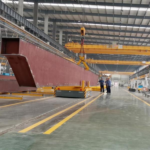Quality 20 Tons Concrete Mould Rail Transfer Trolley Using In Painting Workshop ISO9001 for sale