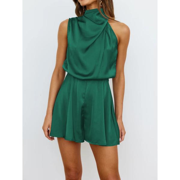 Quality Summer Women Sleeveless One Piece Jumpsuit Temperament High-Neck Jumpsuits for sale