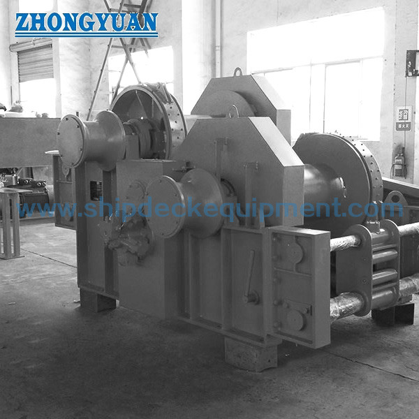 Quality 500–2000 kN Hydraulic Waterfall Towing Winch | Double-Drum Tug Towing System for sale
