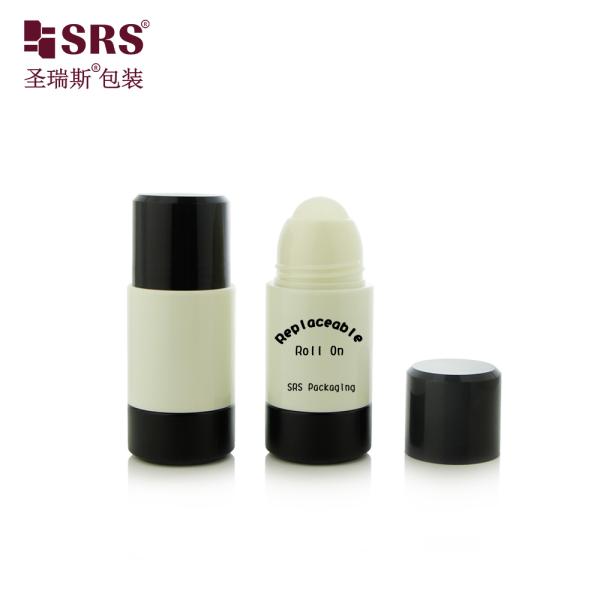 Quality RPPE 50ML Injection Color Customization Replaceable Roll On Deodorant Gel Bottle for sale