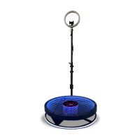 Quality 100cm 115cm 360 Photo Booth Stand LED Slow Motion Video Booth Wedding for sale