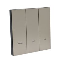 Quality UK Square Box Smart Zigbee Light Switch Plastic Full Panel for sale