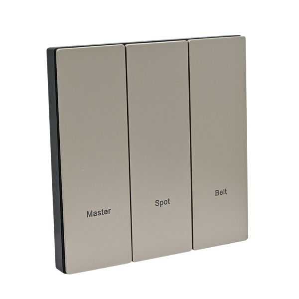 Quality UK Square Box Smart Zigbee Light Switch Plastic Full Panel for sale